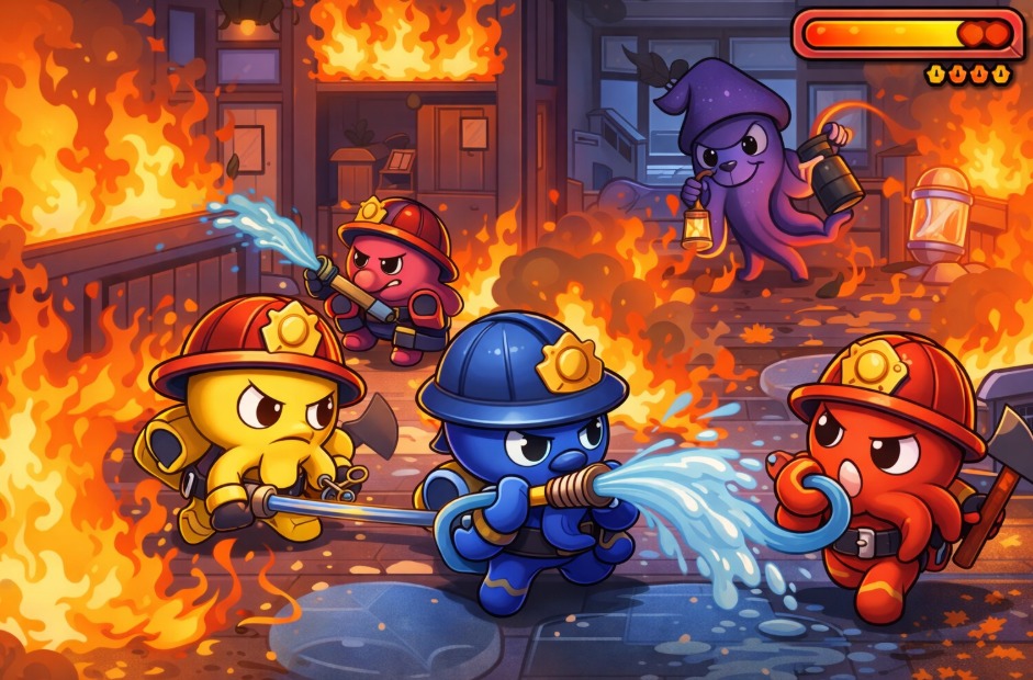 Firefighter Social Deduction Game OCTOPinbs Revealed, Set for PC ...